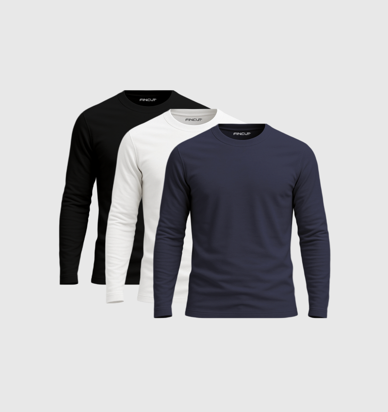 Pack de 3 mangas largas - Esencial